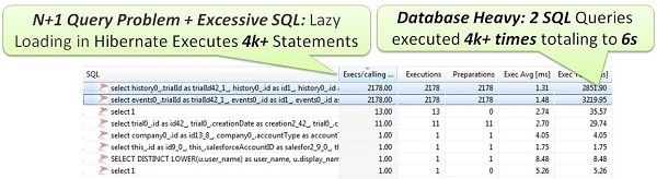 Diagnosing Common Database Performance Hotspots in our Java Code
