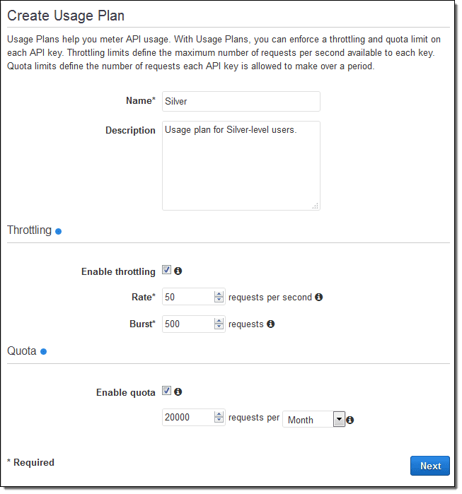 Amazon Introduces Api Gateway Usage Plans