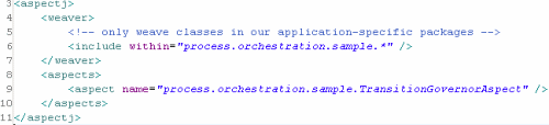 Workflow Orchestration Using Spring AOP and AspectJ