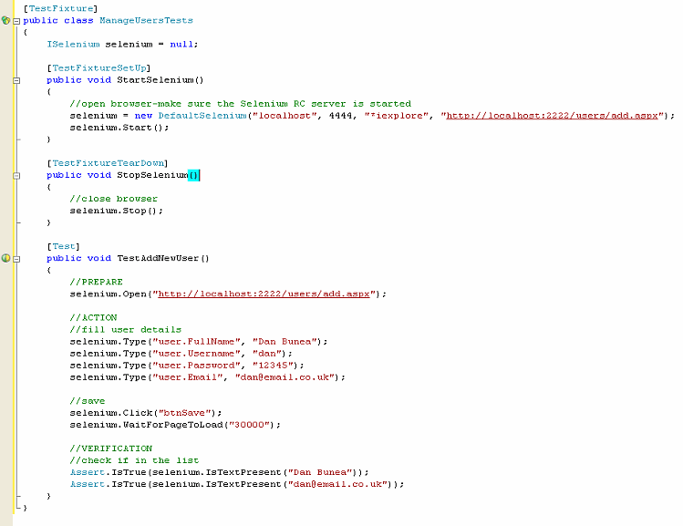 Tdd With Selenium And Castle