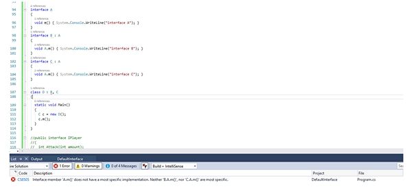 Default Interface Methods in C# 8