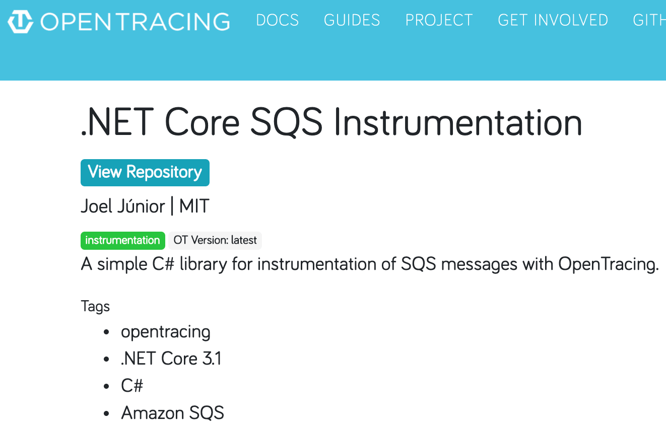 Implementando OpenTracing com Jaeger em microservices utilizando C# .NET Core & Amazon SQS