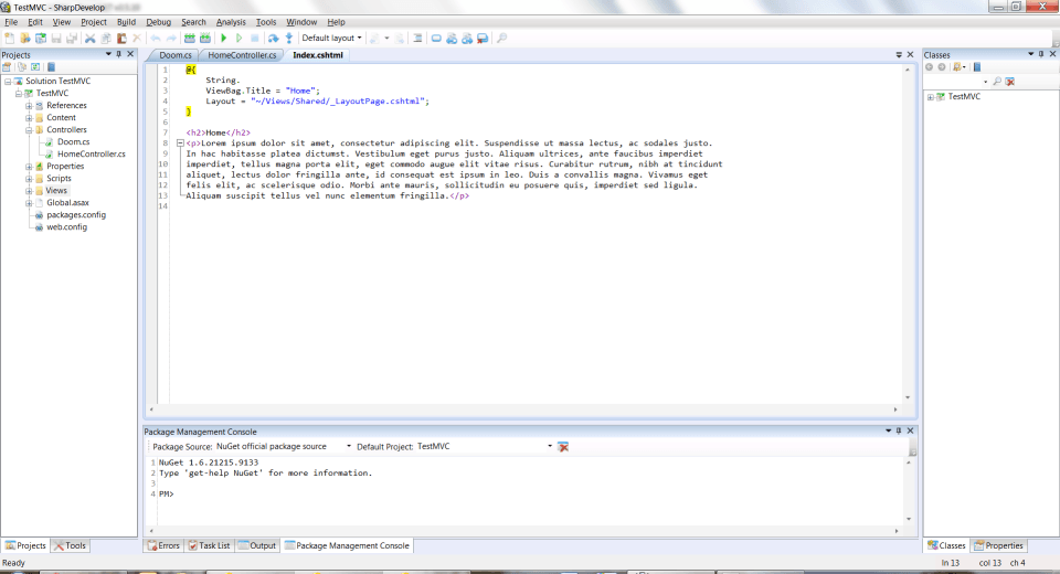 SharpDevelop 4.2: Now with Improved ASP.NET MVC 3 Support - InfoQ