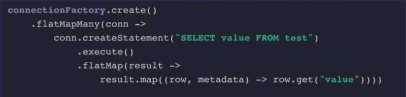 Experimental Reactive Relational Database Connectivity Driver, R2DBC, Announced at SpringOne
