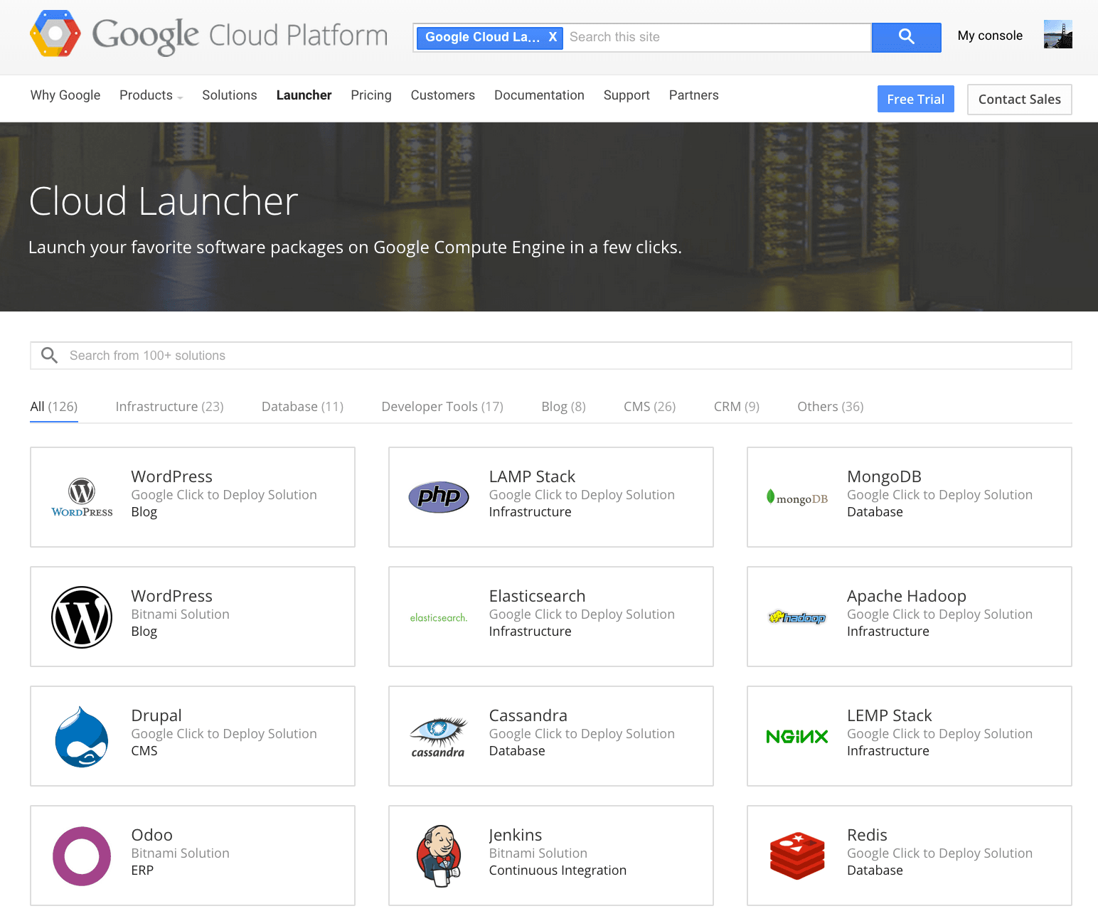 Google Cloud Launcher Debuts with a Catalog of 120 OSS VM Images - InfoQ
