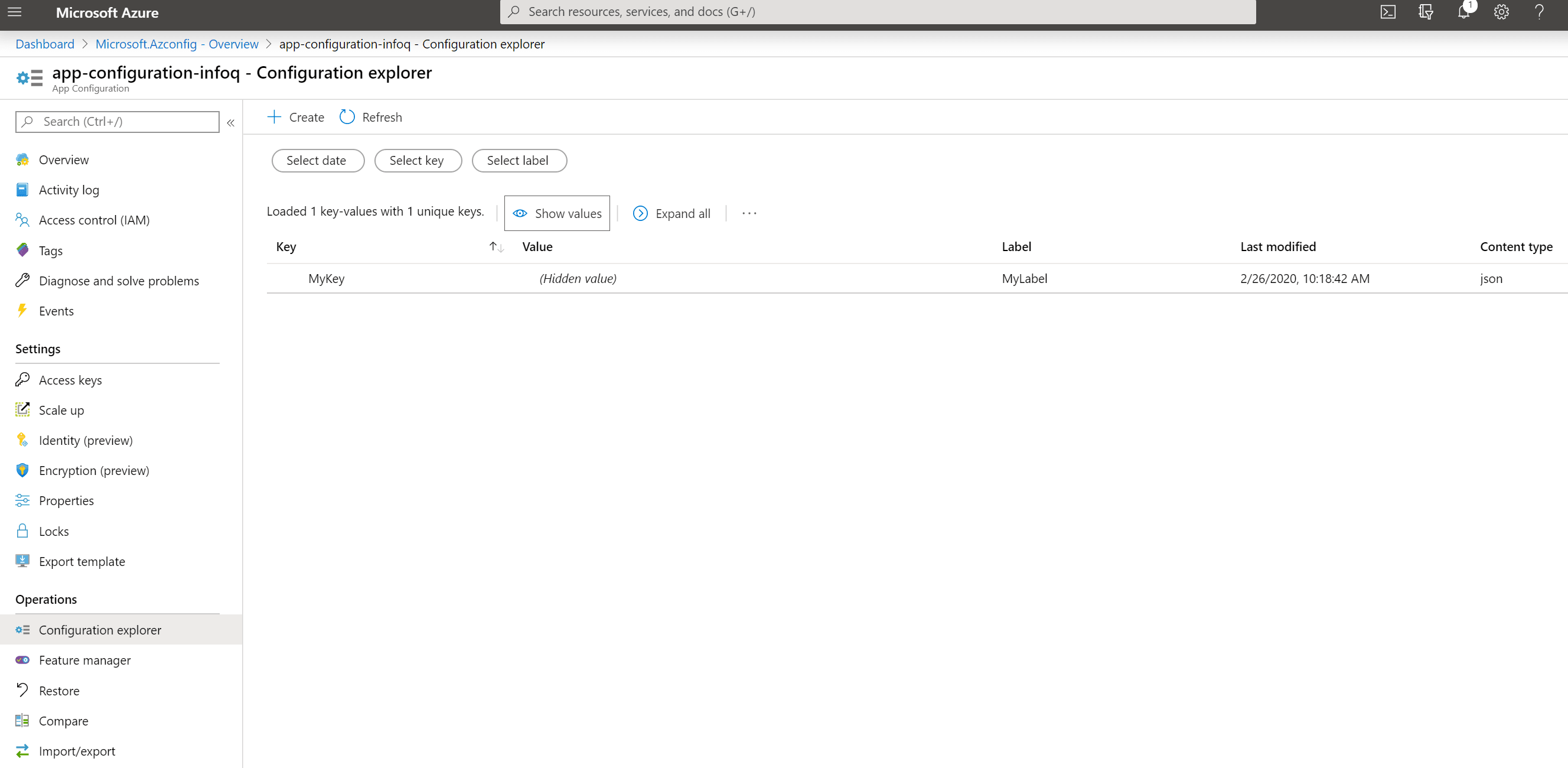 Microsoft Releases Azure App Configuration to General Availability - InfoQ